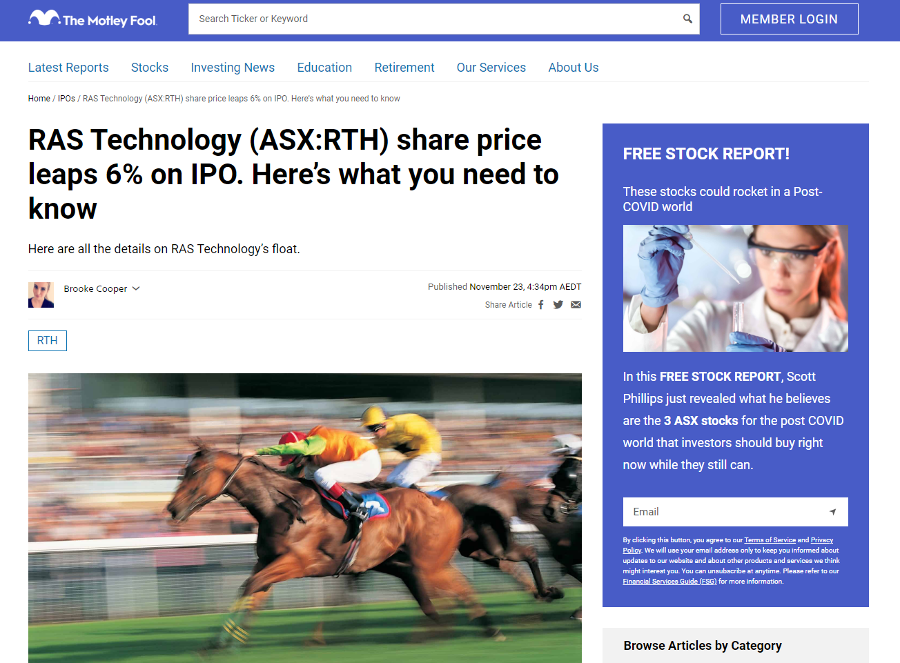 Ras Technology (Asx:Rth) Share Price Leaps 6% On Ipo. Here’S What You ...
